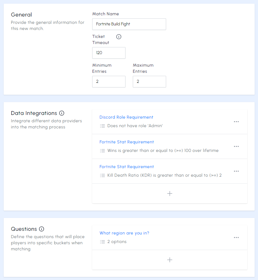 MatchedUp - Customized Matchmaking for Discord Communities
